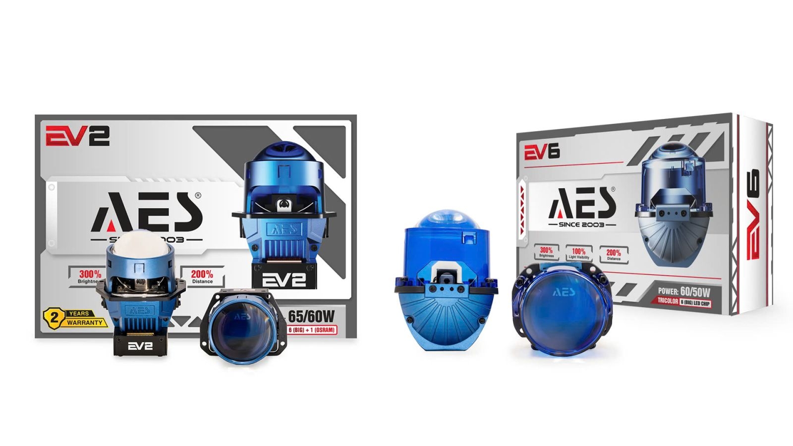 Thông báo chính thức mở bán Bi LED AES EV2 và Bi LED AES EV6